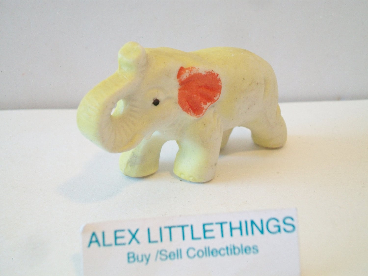 Vintage Yellow Elephant Figurine Retro Japan Collectible Home | Etsy