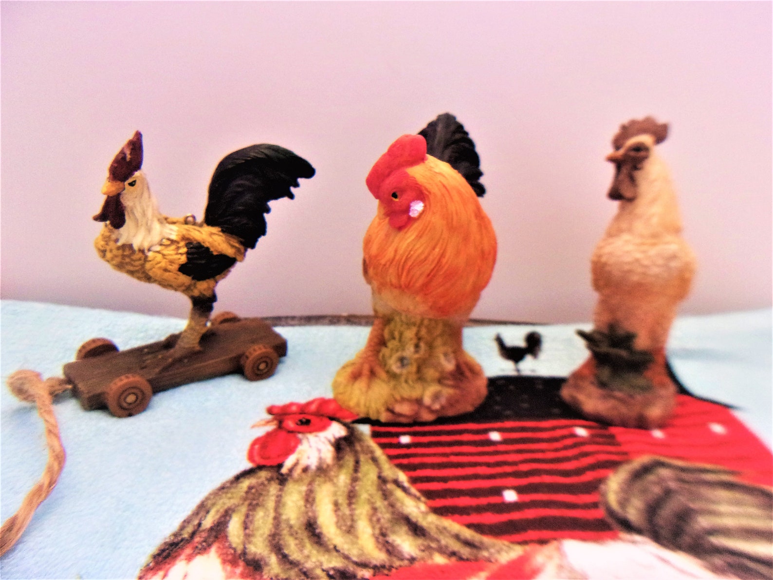 Vintage Rooster Figurine Ornament Country Farmhouse Home Decor | Etsy