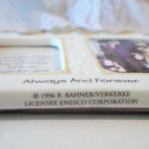 Enesco B. Bahner Verkerke Wedding Picture Frame Always and Forever 1996 ...