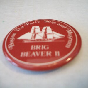 Boston Tea Party Ship Museum Pinback Brig Beaver II Tourist - Etsy