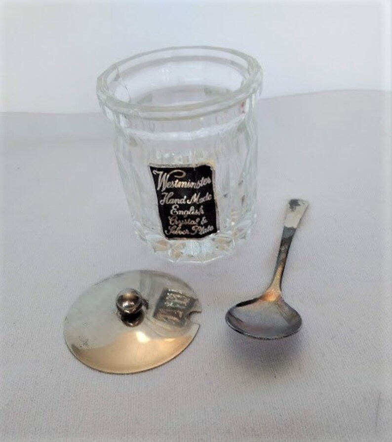 Vintage Westminster Hand Made English Crystal & Silver Plate - Etsy