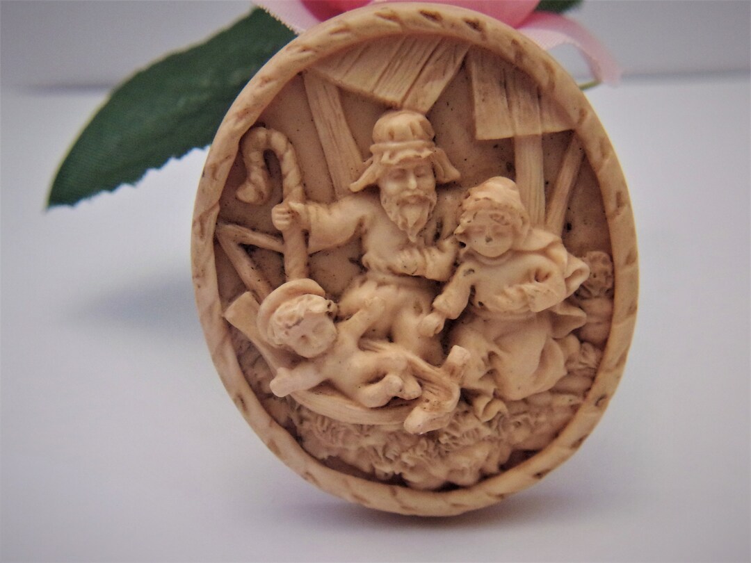 Nativity Brooch Pin Vintage Christmas Jewelry Fashion Accessories for ...