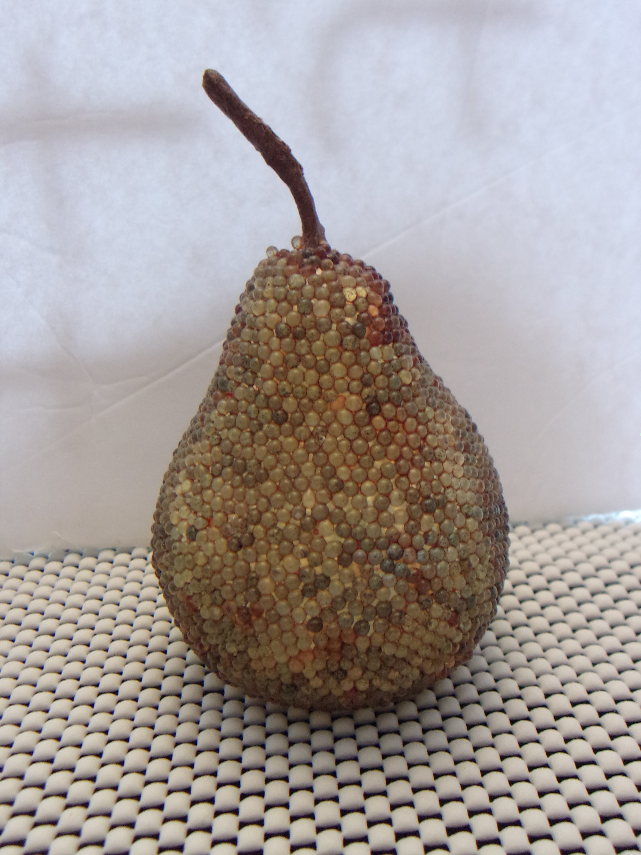 Beaded Pear Sugared Fruit Artificial Crafting Vintage Kitchen | Etsy