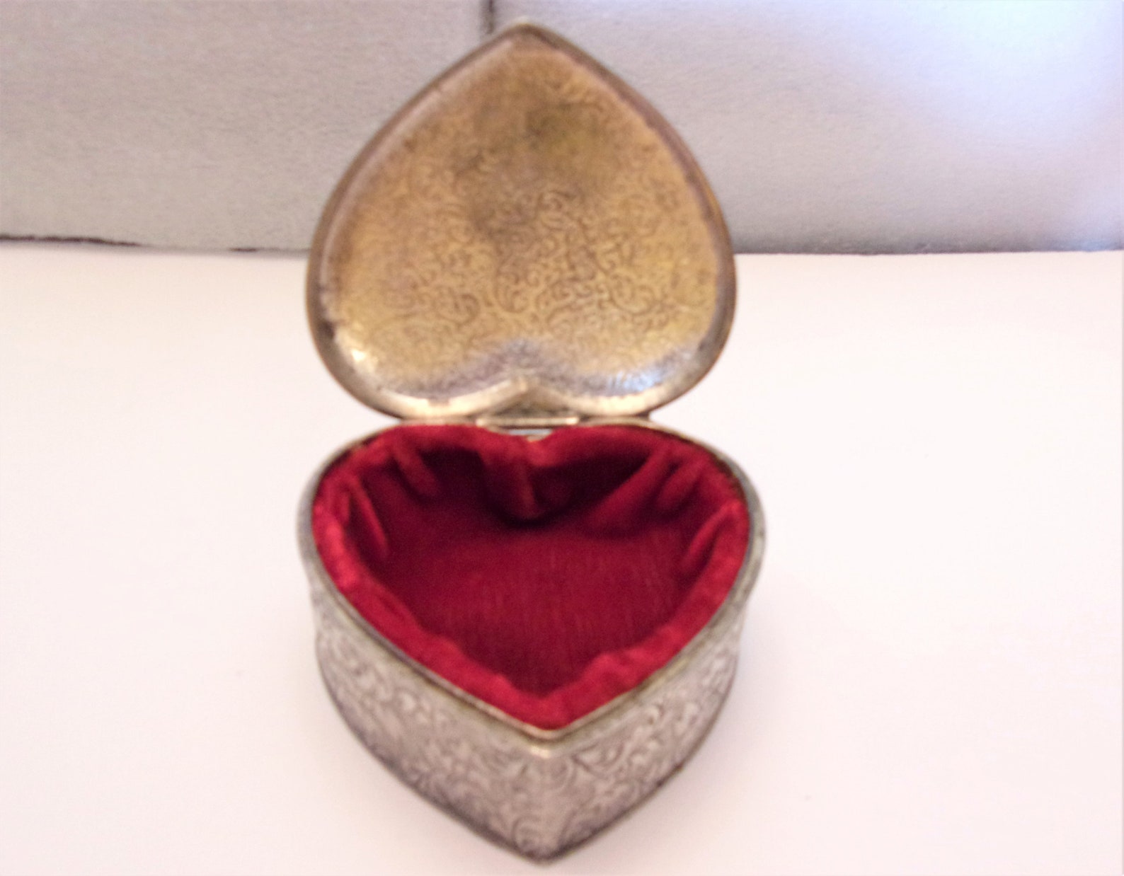 Heart Trinket Box Jewelry Box Vintage Valentine's Day - Etsy