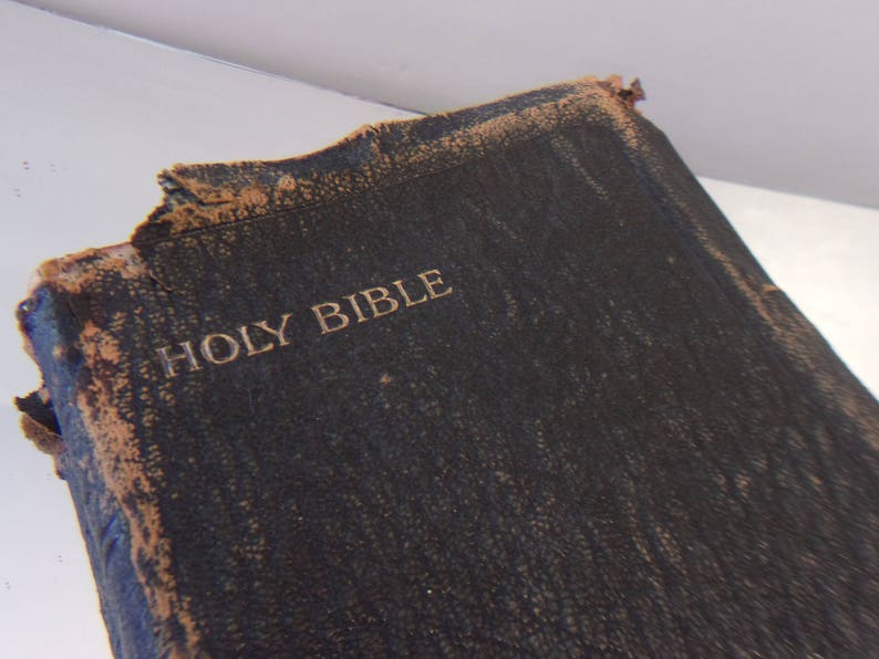 SALE Estate Antique Holy Bible 1800's Religious Scripture | Etsy