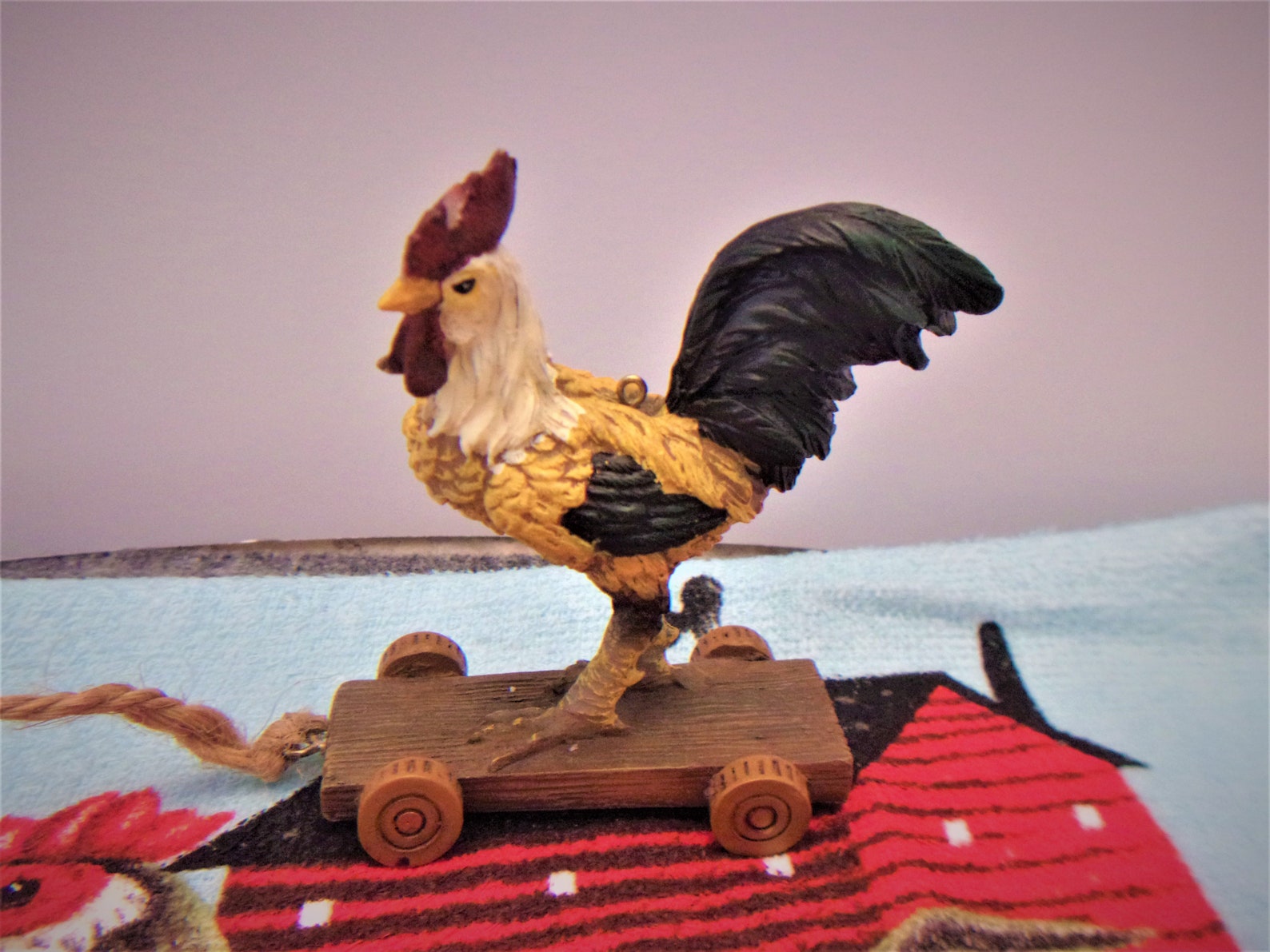 Vintage Rooster Figurine Ornament Country Farmhouse Home Decor | Etsy