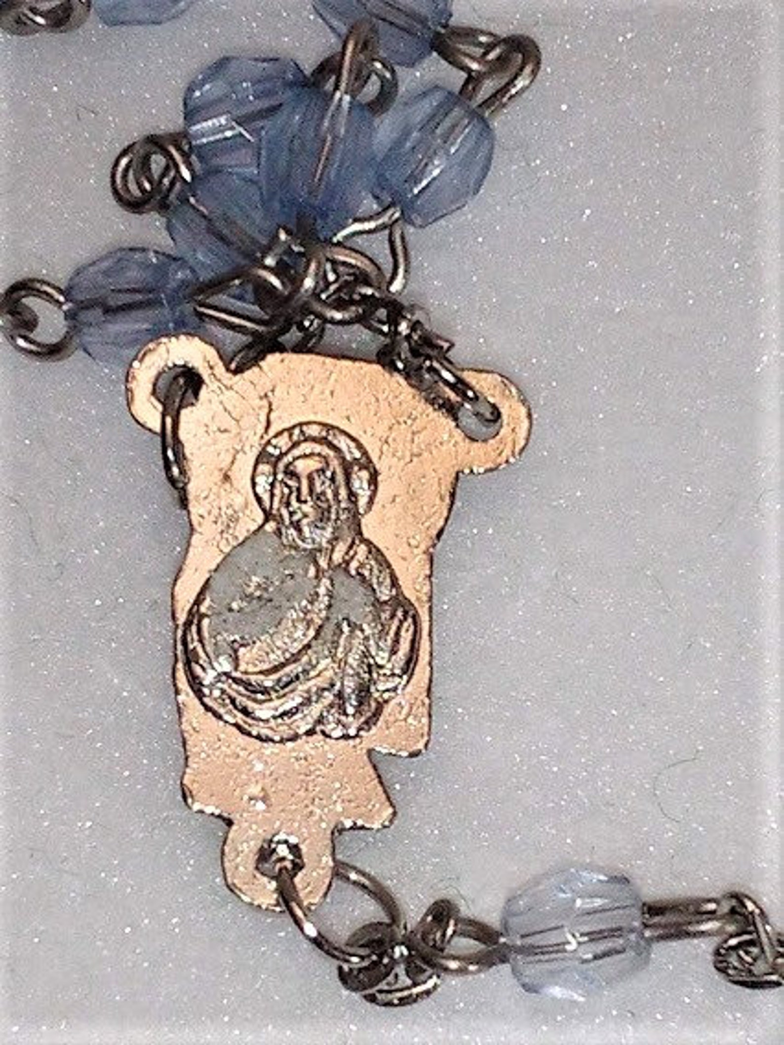 Vintage Violet Rosary Religious Collectible Catholic Prayer - Etsy