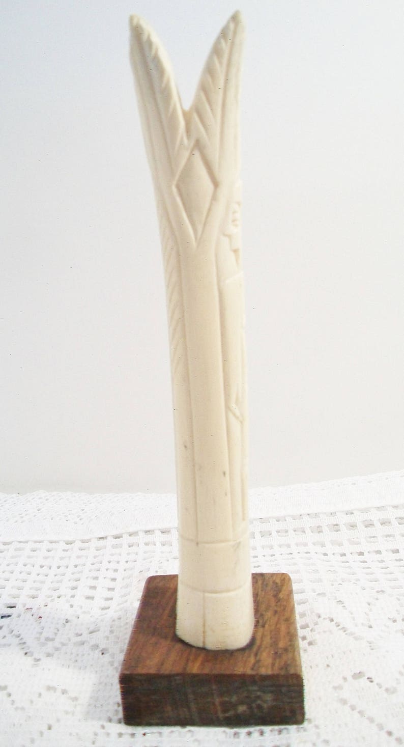 Vintage Carved Bone Vase Art Sculpture Collectible Home Decor | Etsy