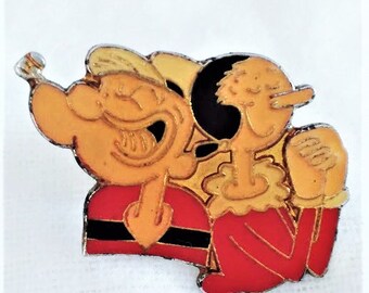 Popeye the Sailor Man, Cartoon Enameled Lapel Pin Vintage - Etsy