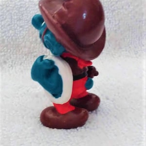 Vintage Smurf Cowboy Smurf Hat Boots 1981 Figure Peyo PVC Toy - Etsy