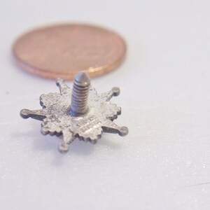 Sterling Military Star Pin Armed Forces Vintage Unisex Service Medal ...