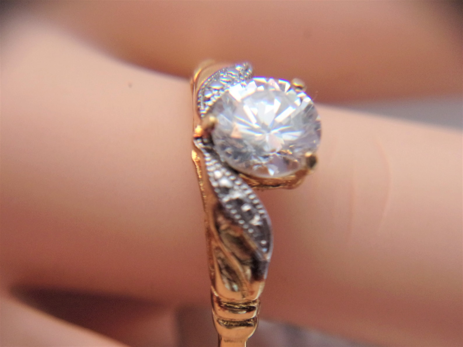 Lindenwold Engagement Ring Size 10 Vintage CZ Jewelry 14k | Etsy