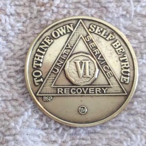 AA Recovery Medallion Bronze With Tri 24K Gold Plating Bronze ...
