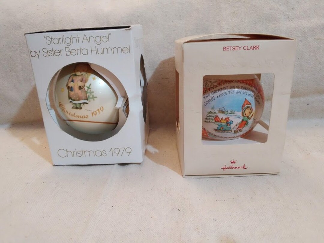 Vintage Betsey Clark 1981 Hallmark Keepsake Ball Red Quilt Snow 1979 ...