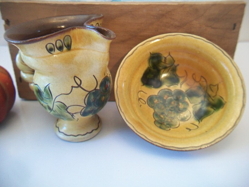 Vintage Mini Grape Pitcher and Basin Liechtenstein German | Etsy