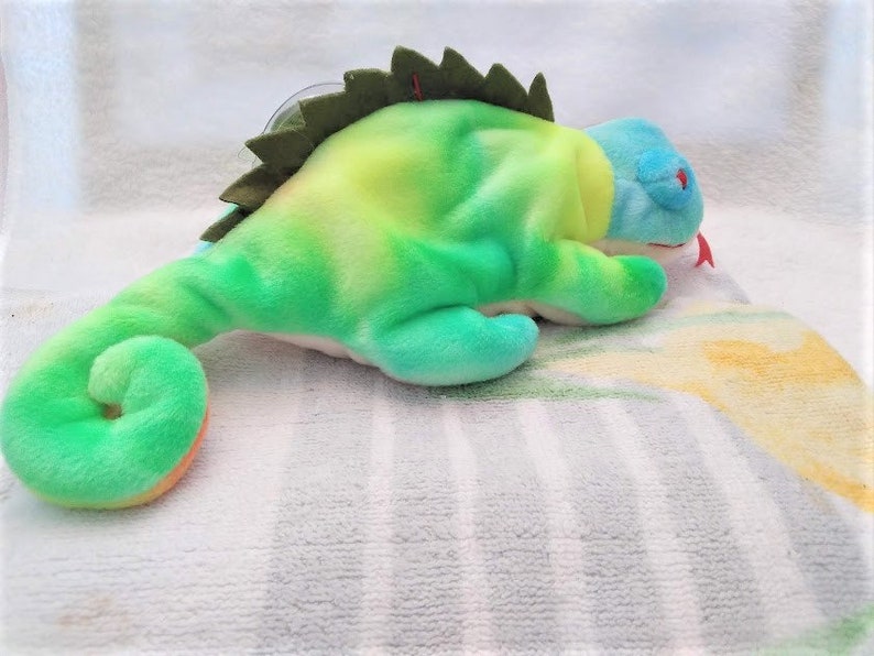 Two Vintage 1997 Ty IGGY Iguana Lizard Reptile Plush Toy - Etsy