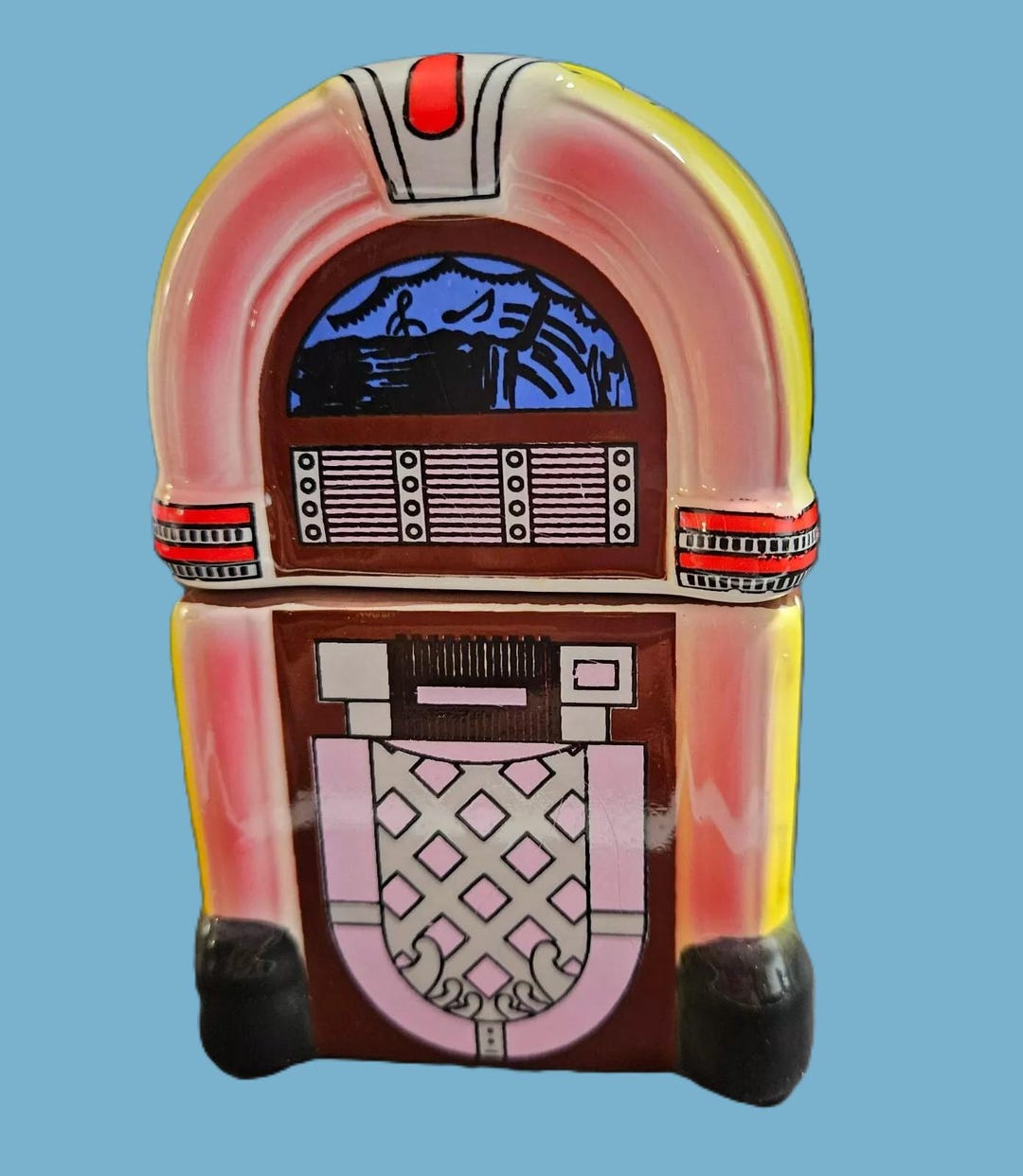 Vintage Multi Colors Wurlitzer 3 Retro Jukebox Salt & Pepper Shakers S ...