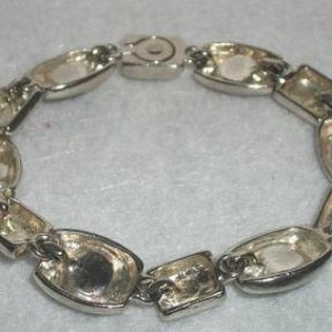 Gray Cats Eye Link Bracelet Vintage Segment Costume Jewelry Fashion ...