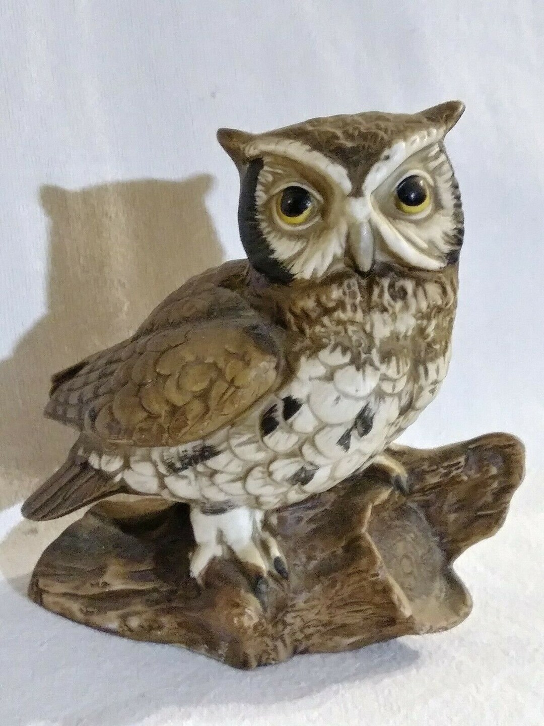 Vintage 1980's Homco Porcelain Barn Owl Figure Figurine 1114 Home ...