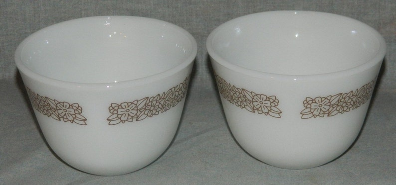 Vintage Pyrex Corelle Woodland Brown Flower Leaves Coffee Cup - Etsy