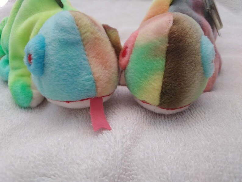 Two Vintage 1997 Ty IGGY Iguana Lizard Reptile Plush Toy - Etsy