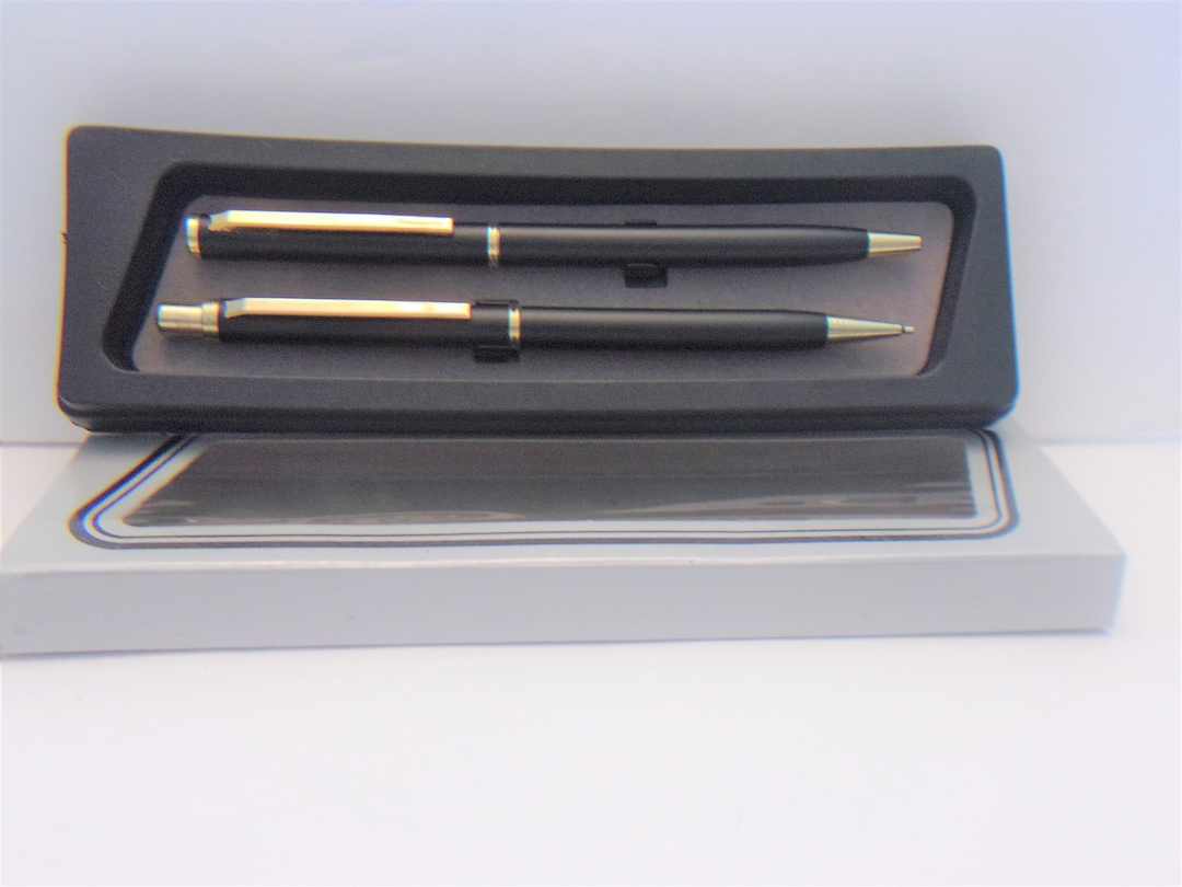 Vintage Pen Pencil Set Office School Supplies Retro Taiwan Writing ...