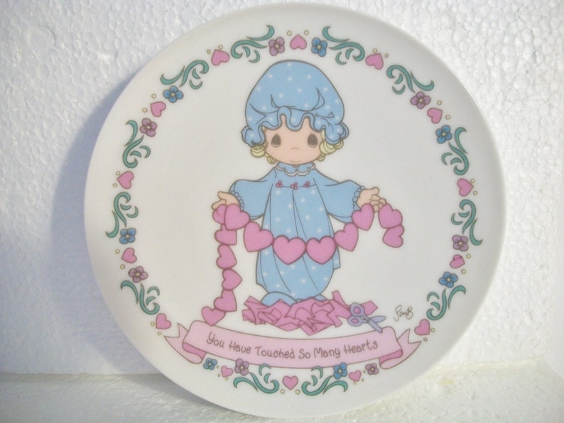 Precious Moments Small Porcelain Plate You Have Touched so - Etsy
