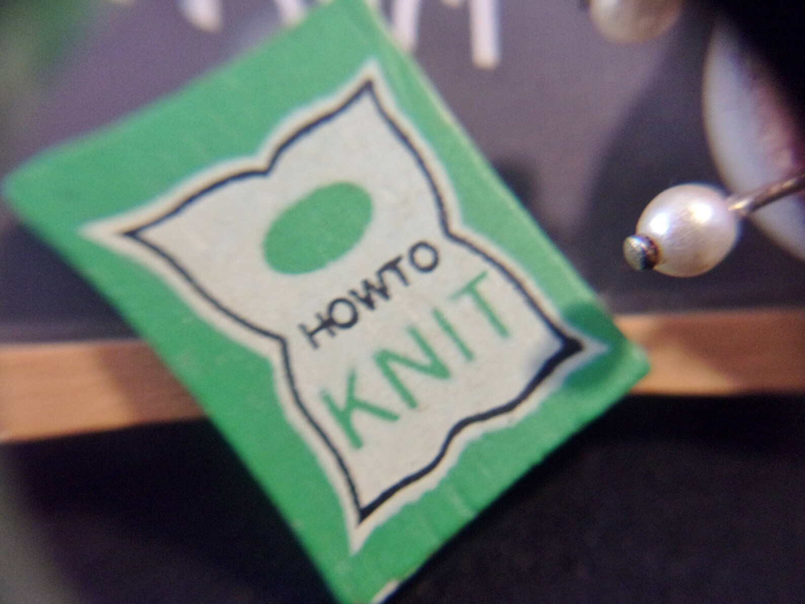 Enesco Love You Mom Refrigerator Magnet 1989 Knitting Crafting Vintage ...