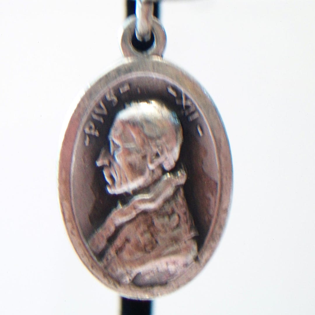 Vintage Pope Pius XII Religious Medal Pendant Metal Basilica - Etsy