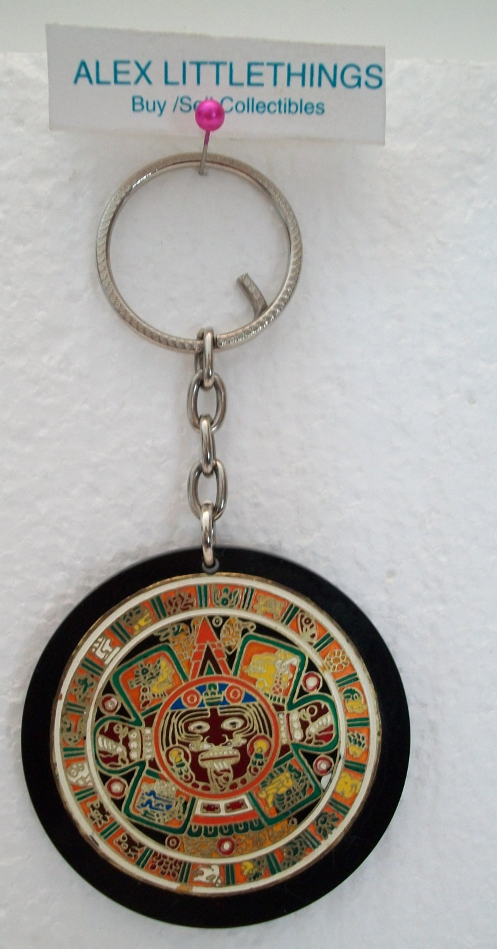 Vintage Aztec Calendar Key Chain Keychain 1960s Retro - Etsy