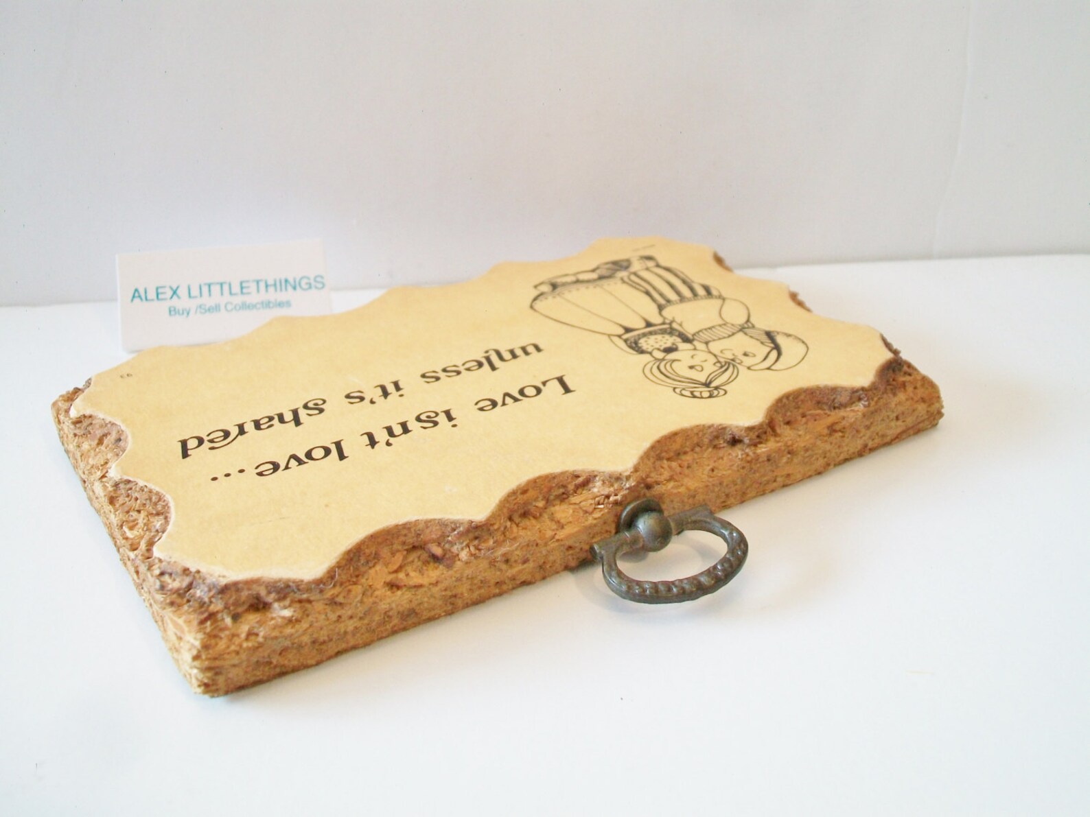 Vintage Paula Wooden Mottos Plaque Love Isnt Love Unless Its | Etsy