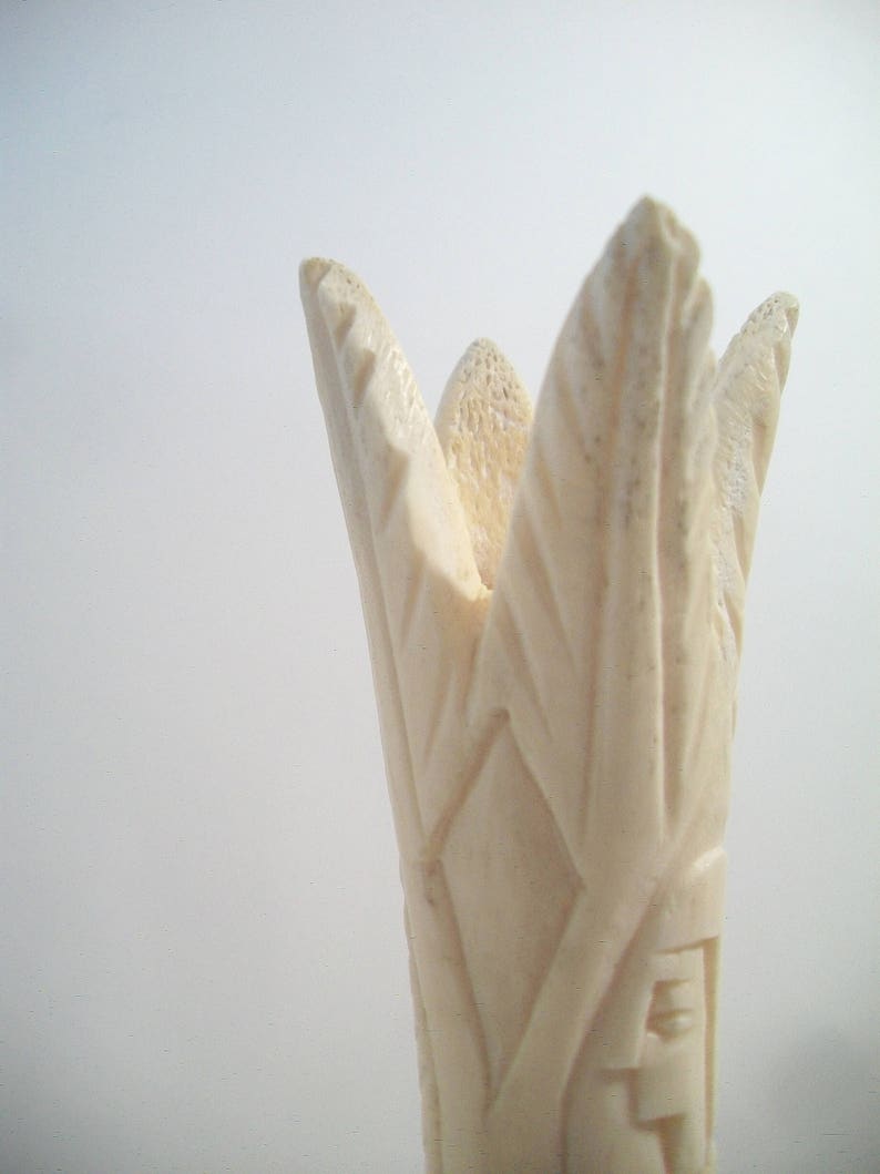 Vintage Carved Bone Vase Art Sculpture Collectible Home Decor | Etsy