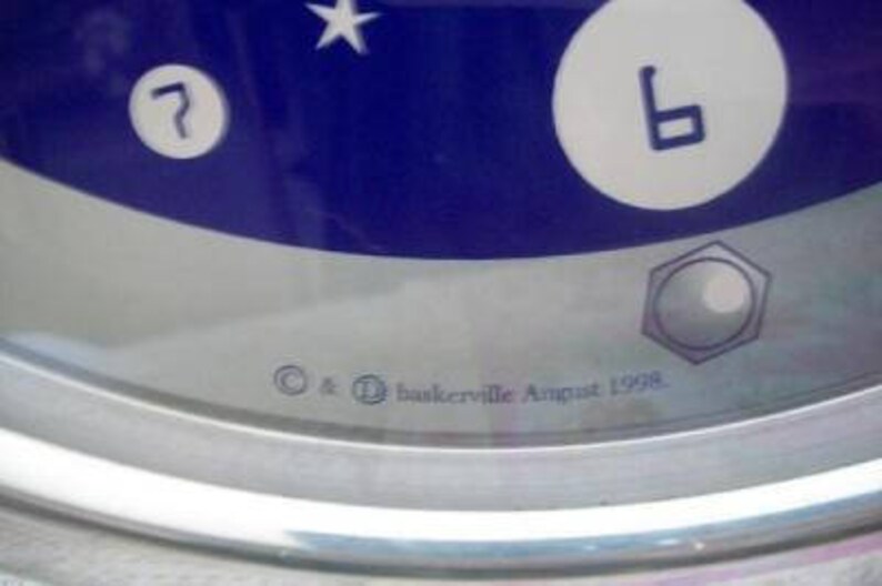 C D Baskerville Rocket Wall Clock Outer Space Stars Planets | Etsy