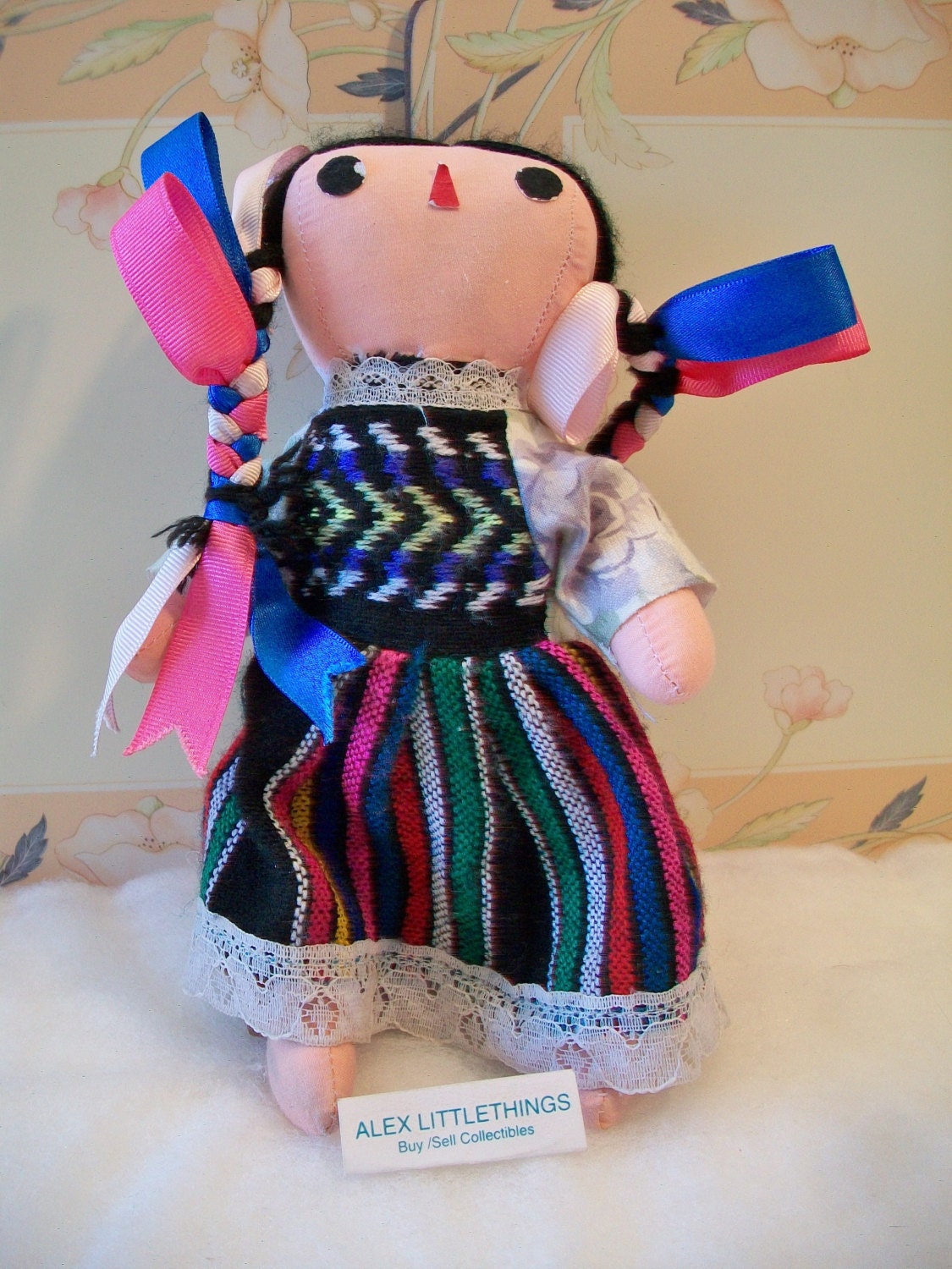 SALE Vintage Ethnic Mexican Cloth Doll Handmade Folk Art | Etsy