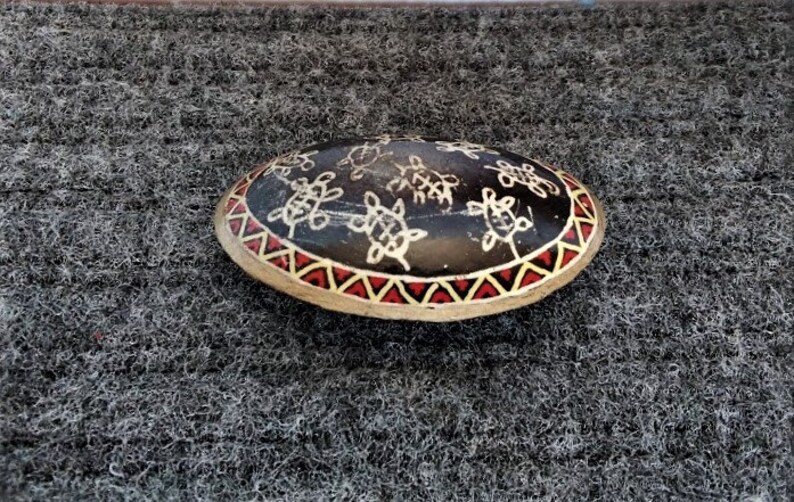 Vintage Turtle Shell Hand Painted Tiny Turtles and Art Designs - Etsy