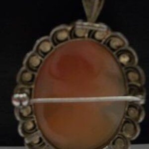 Vintage German Cameo Brooch Pin Pendant Germany Sterling - Etsy