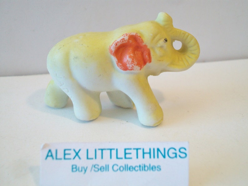 Vintage Yellow Elephant Figurine Retro Japan Collectible Home - Etsy