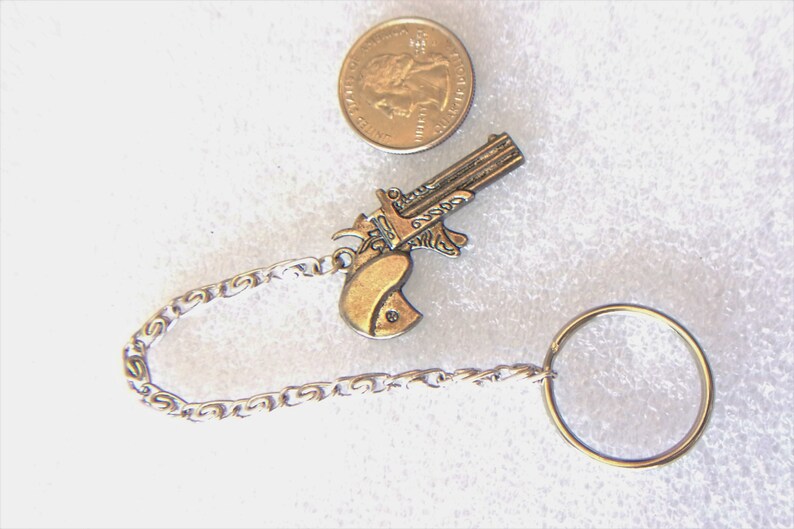 Gun Pistol Revolver Keychain Jewelry Fashion Accessories for - Etsy