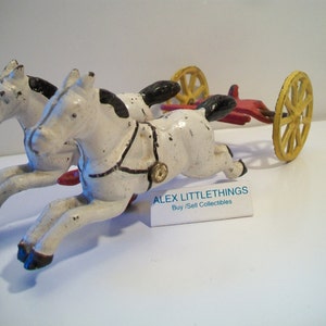 Cast Iron Wagon Train Frontier Stagecoach Antique Toy Home Office Decor ...