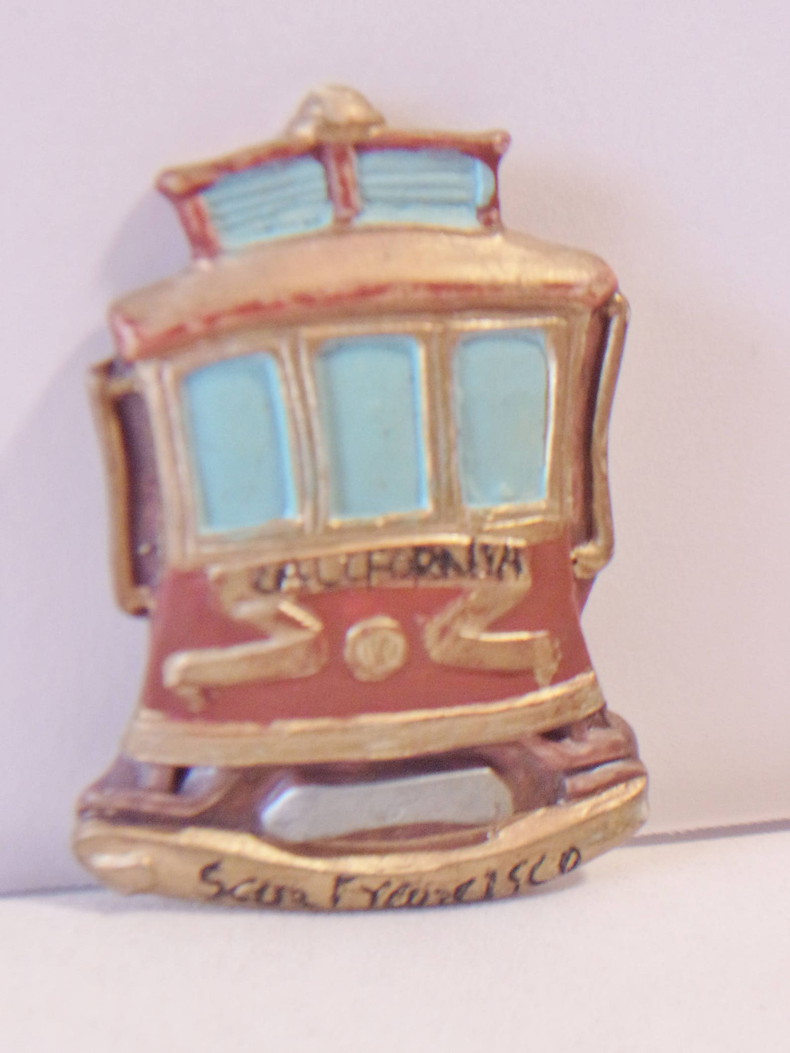 Vintage Cable Car Magnet San Francisco Souvenir Retro Kitchen - Etsy