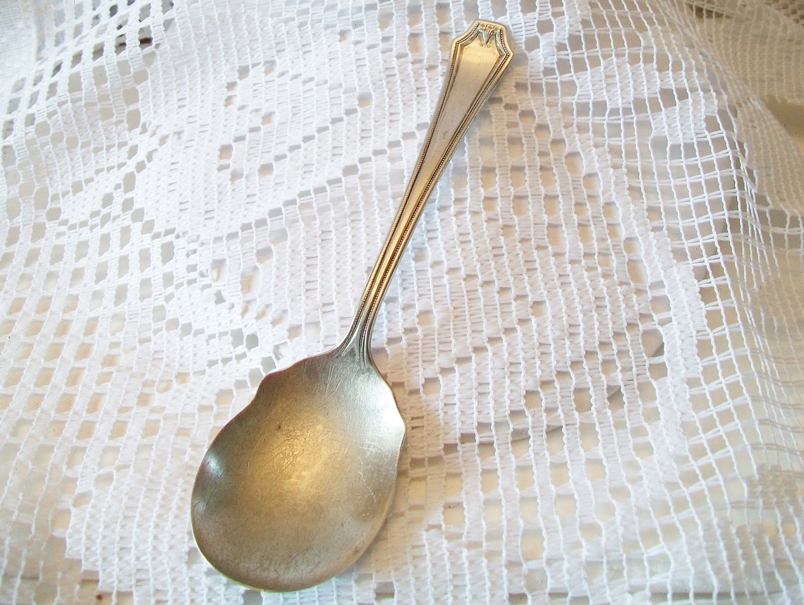 Penco Silverplate Sugar Spoon PEV1 Pattern Beaded Edge Tea - Etsy