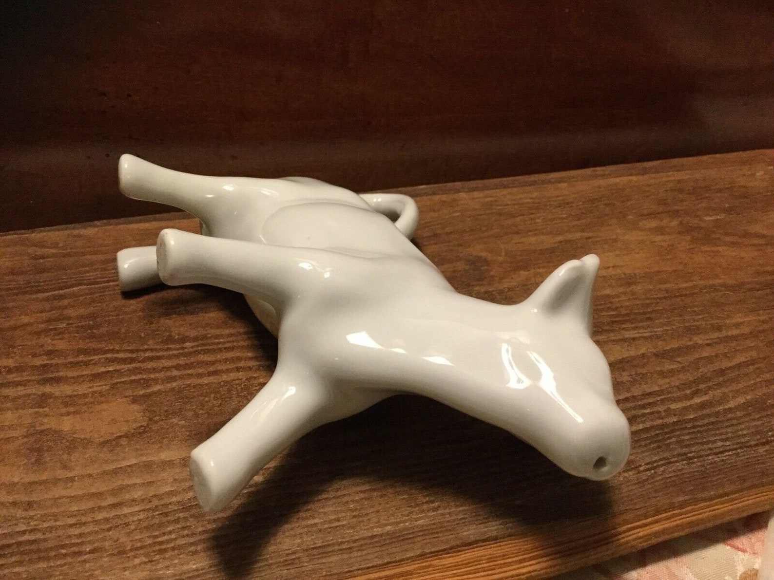 Vintage Ceramic Porcelain White Cow Bull Creamer Decorative - Etsy