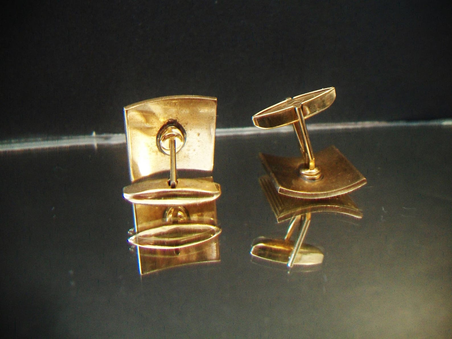 Vintage Swank Geometric Cufflinks Square Matte Cuff Links - Etsy