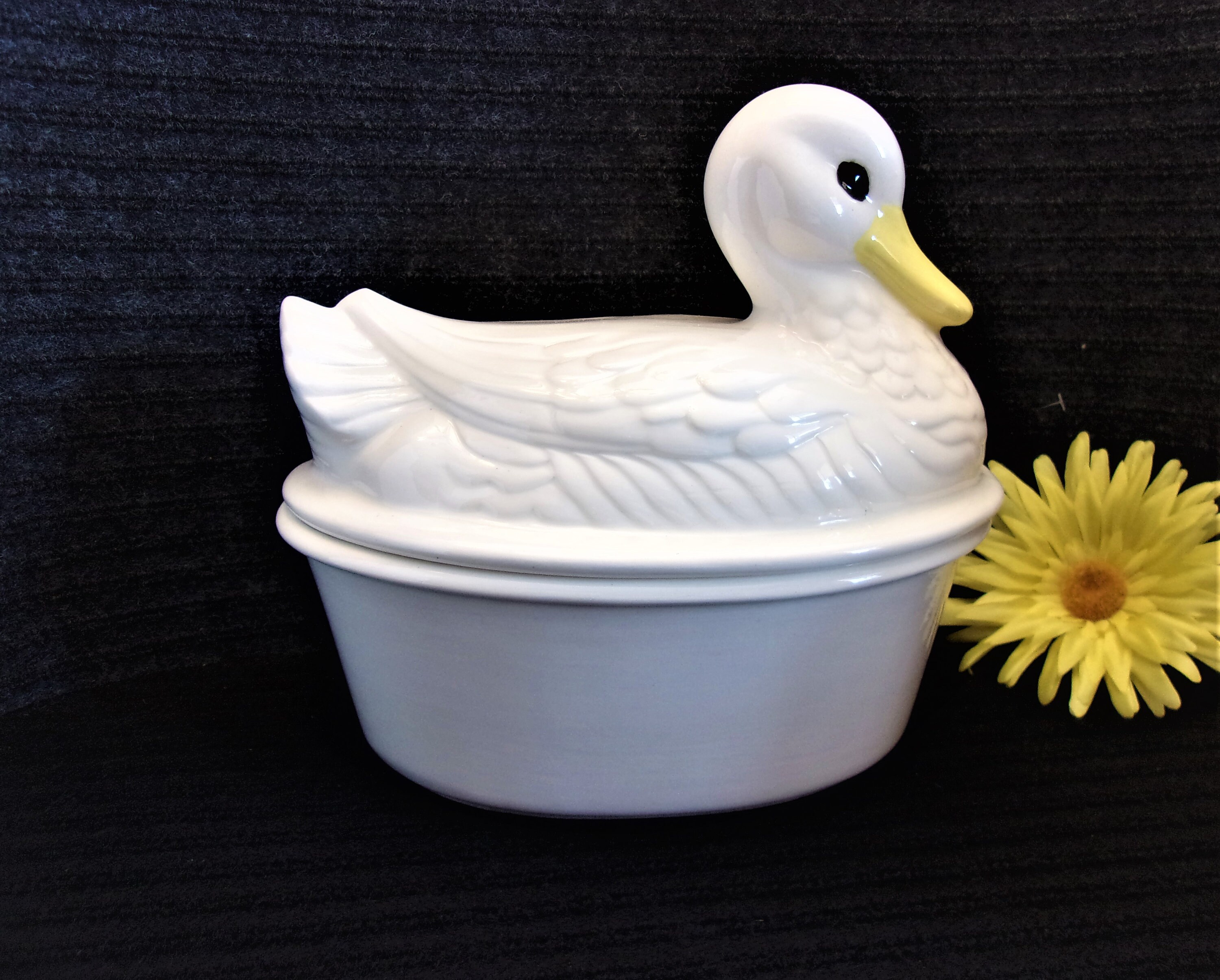 Dining & Serving Duck Covered Dish Vintage Kitchen Retro Country ...