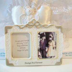 Enesco B. Bahner Verkerke Wedding Picture Frame Always and Forever 1996 ...