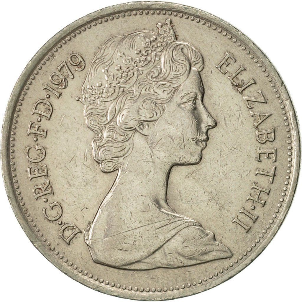 1979 Great Britain Elizabeth II 10 New Pence Crown Lyon English Money