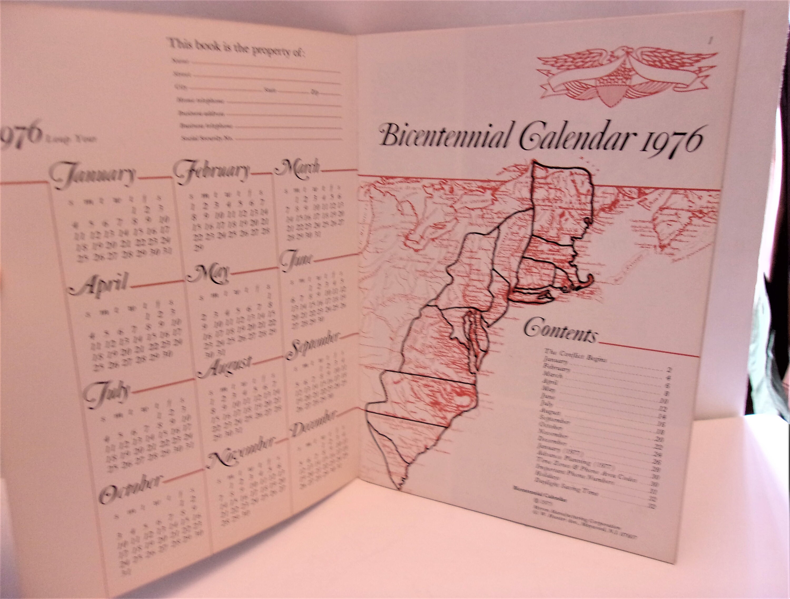 Reynolds Aluminum Supply Bicentennial Calendar 1776 1976 | Etsy