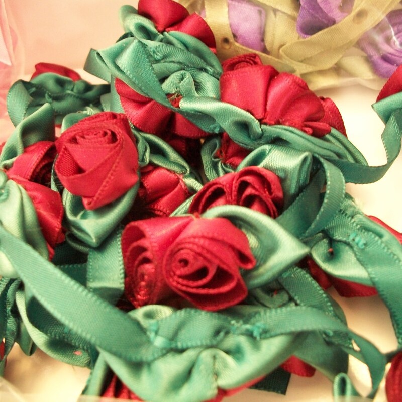Satin Rosettes - Etsy