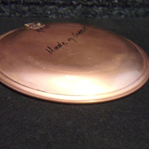 Greek Partheon Copper Plate Vintage Greece Souvenir Wall Hanging Home ...