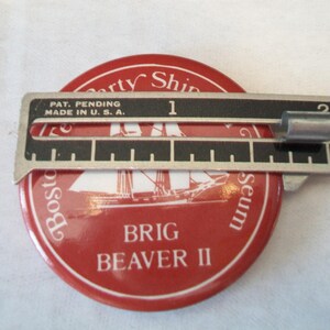 Boston Tea Party Ship Museum Pinback Brig Beaver II Tourist - Etsy